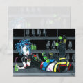 "Darby" Gothic Roller Derby Skate Girl Postcard | Zazzle