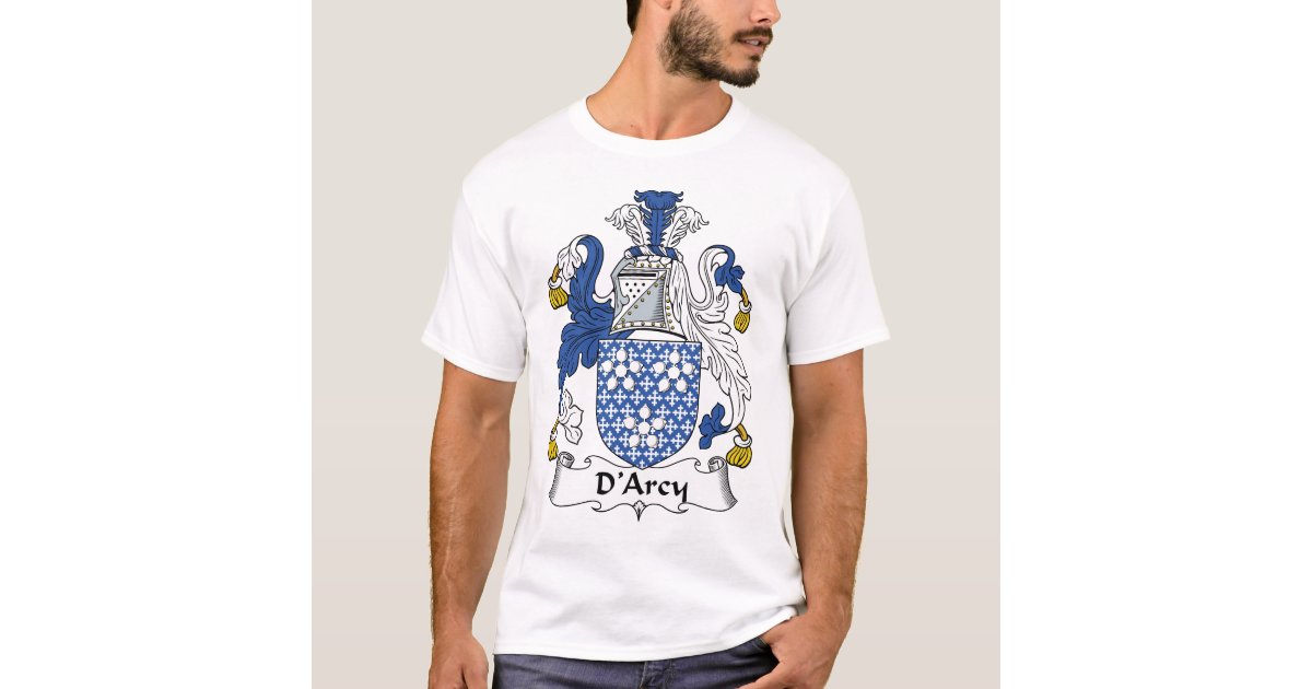 D'Arcy Family Crest T-Shirt | Zazzle