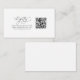 DARCY Simple Black White QR Code Gift Registry Enclosure Card | Zazzle