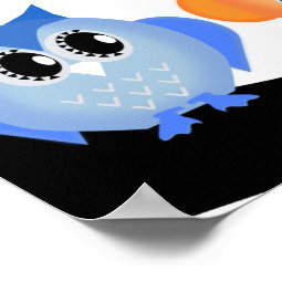 Dare to be Different Neon Hoot Owl Poster | Zazzle