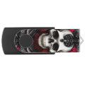 Dark and Gothic Skull and Roses Murial Notebook Flash Drive | Zazzle