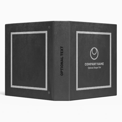 Dark and light gray faux leather texture 3 ring binder | Zazzle