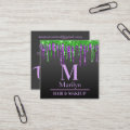 DARK AND SPOOKY HALLOWEEN SQUARE BUSINESS CARD | Zazzle