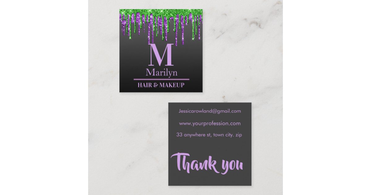 DARK AND SPOOKY HALLOWEEN SQUARE BUSINESS CARD | Zazzle