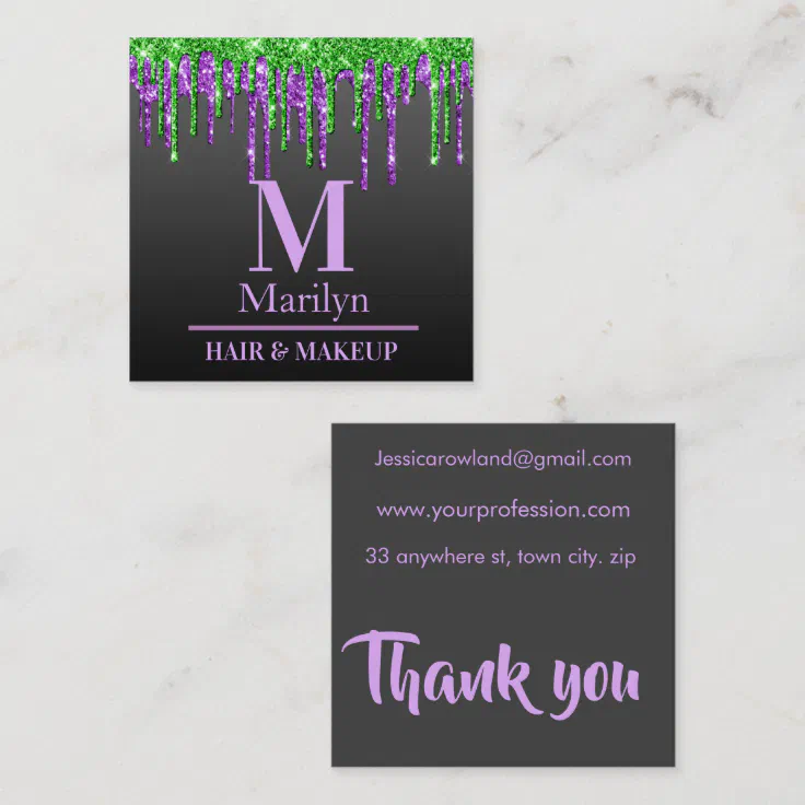 DARK AND SPOOKY HALLOWEEN SQUARE BUSINESS CARD | Zazzle