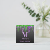 DARK AND SPOOKY HALLOWEEN SQUARE BUSINESS CARD | Zazzle