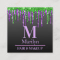 DARK AND SPOOKY HALLOWEEN SQUARE BUSINESS CARD | Zazzle