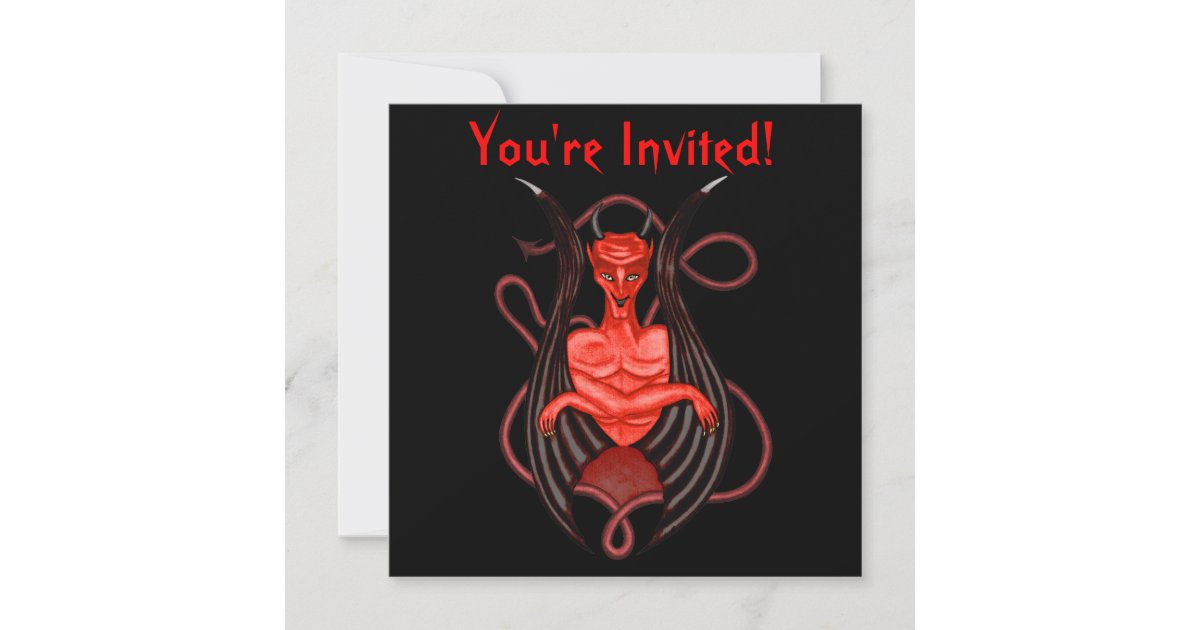 Dark Angel Invitation | Zazzle