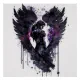 Dark Angel Valentine With Inky Dark Wings Poster | Zazzle