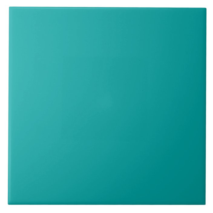 Dark Aqua Blue Green Fashion Color Trend 2014 Tile | Zazzle.com