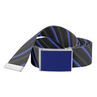 Dark Blue and Black Diagonal Striped Belt | Zazzle