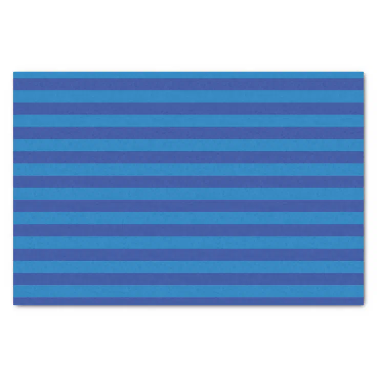 Dark Blue and Light Blue Stripes Tissue Paper | Zazzle