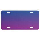 “Dark Blue Ombre” License Plate | Zazzle.com