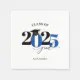 Dark Blue Class of 2025 Graduate Modern Tyopgraphy Napkins | Zazzle