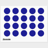 Dark Blue Classic Round Sticker | Zazzle