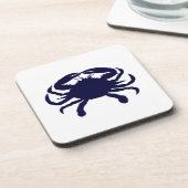 Dark Blue Crab Coaster | Zazzle