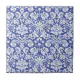 Dark blue damask pattern tile | Zazzle