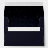 Dark Blue & Gold Galaxy Celestial Universe Wedding Envelope | Zazzle
