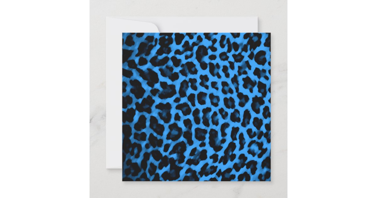 Dark Blue Leopard Print | Zazzle