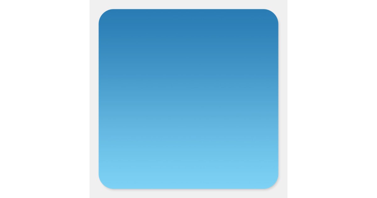 Dark Blue Ombre Square Sticker | Zazzle