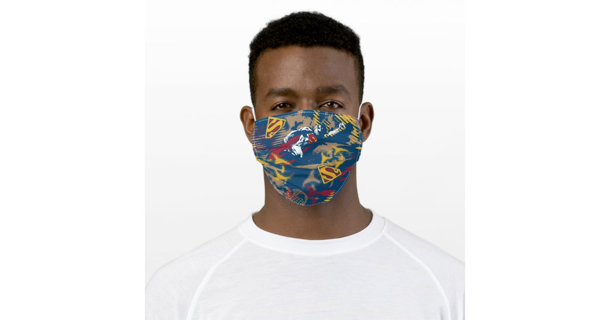 Dark Blue Pattern Adult Cloth Face Mask | Zazzle
