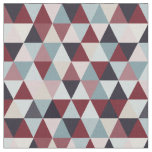 Simple Red Triangle Pattern Fabric | Zazzle