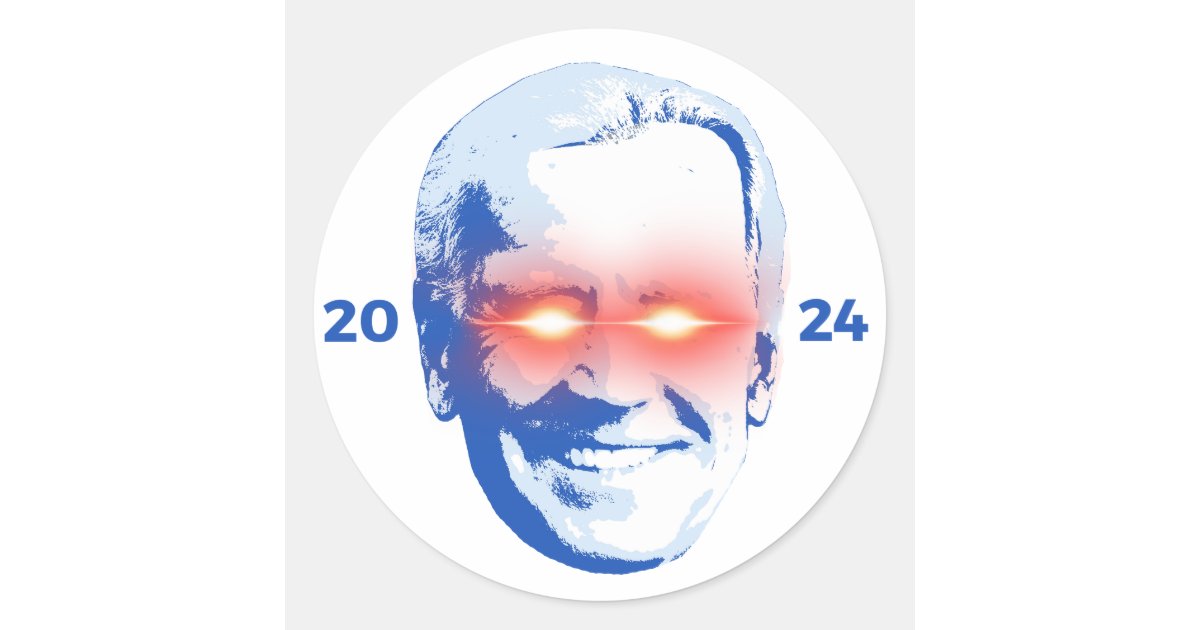 Dark Brandon 2024 Big Head Classic Round Sticker | Zazzle