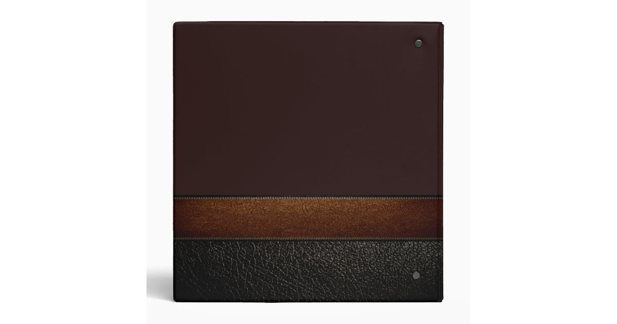 Dark Brown Elegant Recipe Leather Look Binder | Zazzle