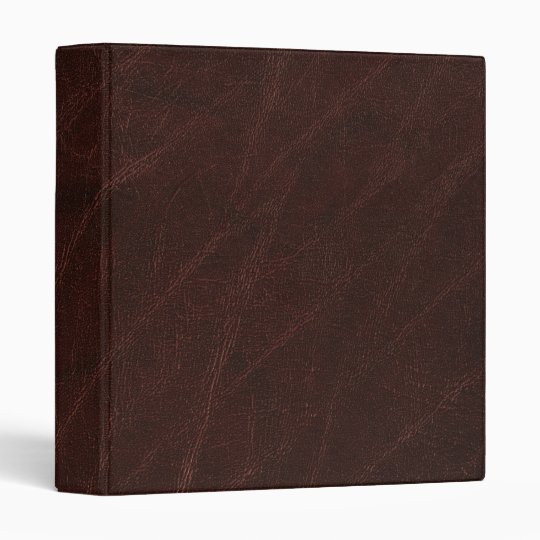 Dark Brown Leather Binder | Zazzle.com