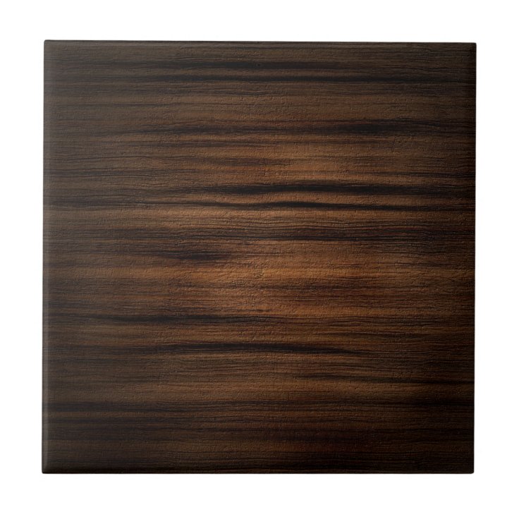 Dark Brown Wood Texture Pattern Ceramic Tile | Zazzle