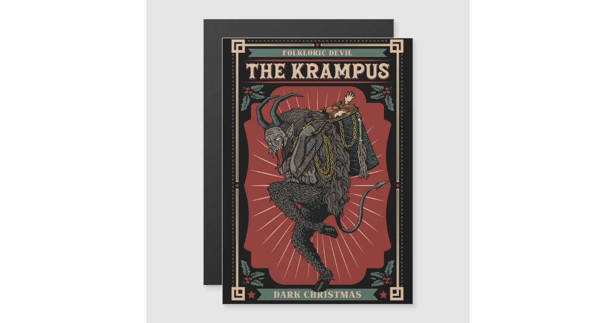 Dark Christmas Folkloric Devil Krampus Bag of Toys | Zazzle