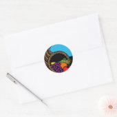 Dark Cornucopia Classic Round Sticker | Zazzle