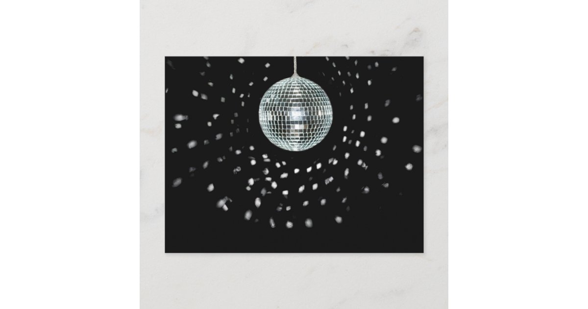 Dark Disco Ball Postcard | Zazzle