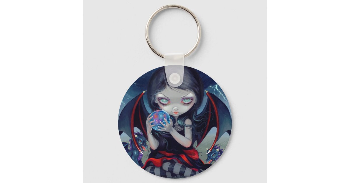 "Dark Dragonling" Keychain | Zazzle