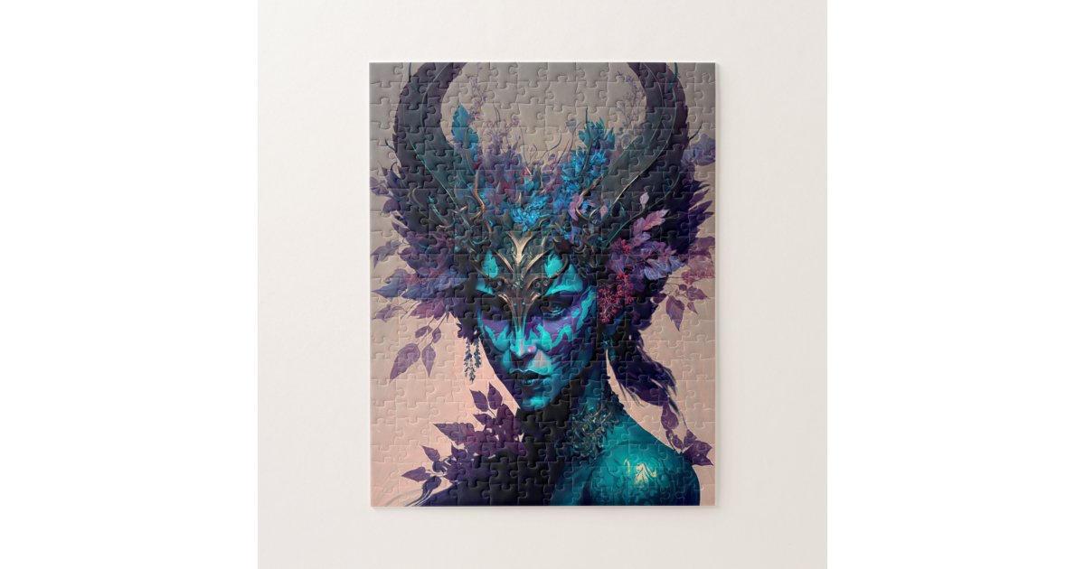 Dark Elf Fantasy Art Jigsaw Puzzle | Zazzle
