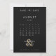 Dark Faded Photo Gold Ampersand & Calendar Wedding Save The Date | Zazzle