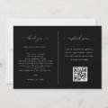 Dark Faded Photo QR Code Photo Request Wedding Thank You Card | Zazzle