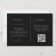 Dark Faded Photo QR Code Photo Request Wedding Thank You Card | Zazzle