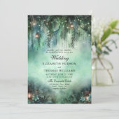 Dark Fairytale Wedding Enchanted Forest Theme Invitation | Zazzle