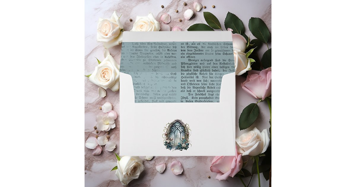 Dark Fantasy Castle Window Gothic Envelope | Zazzle