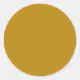 Dark Goldenrod Solid Color Classic Round Sticker | Zazzle