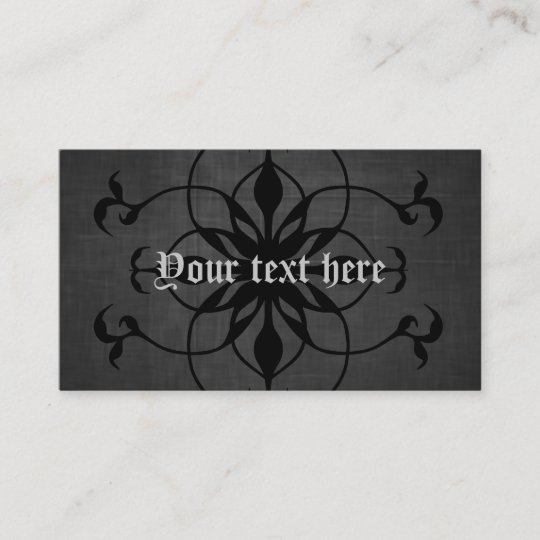 Dark Gothic flower business cards to personalize | Zazzle.com