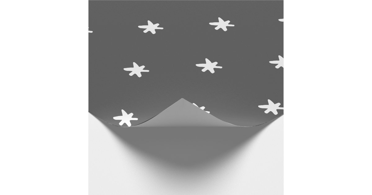 Dark Gray and White Pattern Wrapping Paper | Zazzle