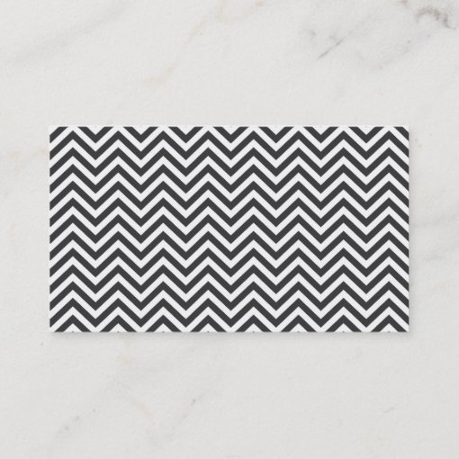 Dark Gray Chevron Stripes Life Coach Business Card | Zazzle