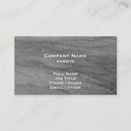 Dark Gray Granite Business Card | Zazzle.com