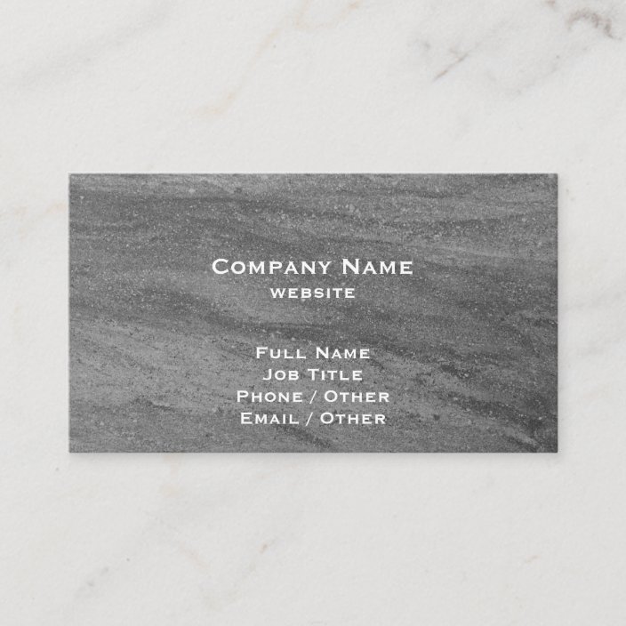 Dark Gray Granite Business Card | Zazzle.com