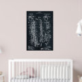 Dark Gray | Saxophone Patent Poster | Zazzle