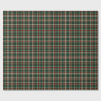 Dark Green and Maroon Christmas Plaid Pattern Wrapping Paper | Zazzle