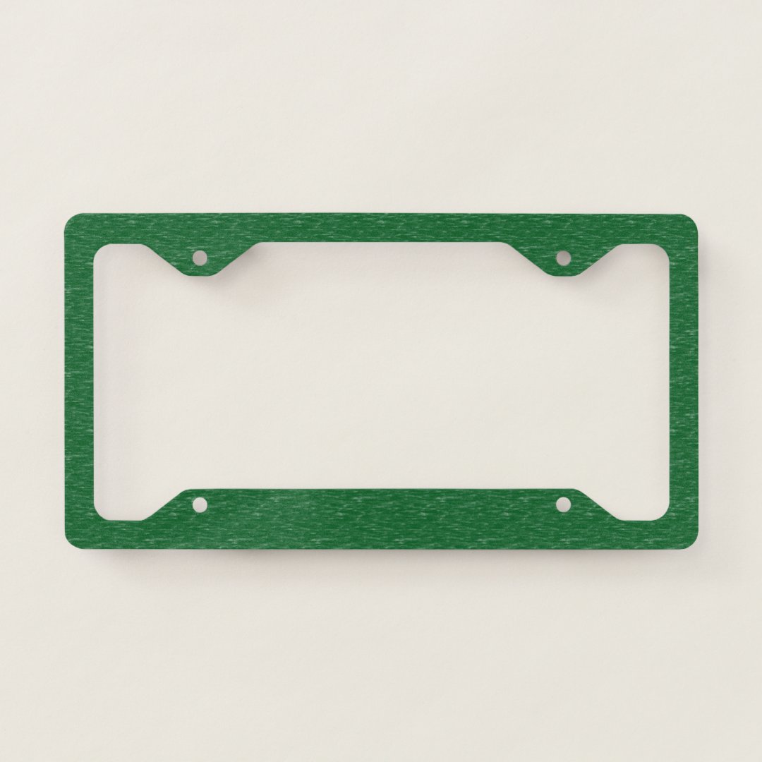 Dark Green License Plate Frame | Zazzle