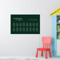 Dark Green Modern Seating Chart Find Your Seat | Zazzle
